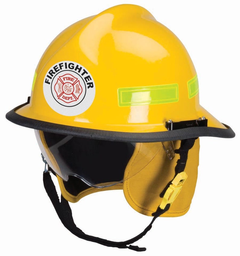 3M Scotchlite Reflective Round Helmet Front Decal - Firefighter - Etsy