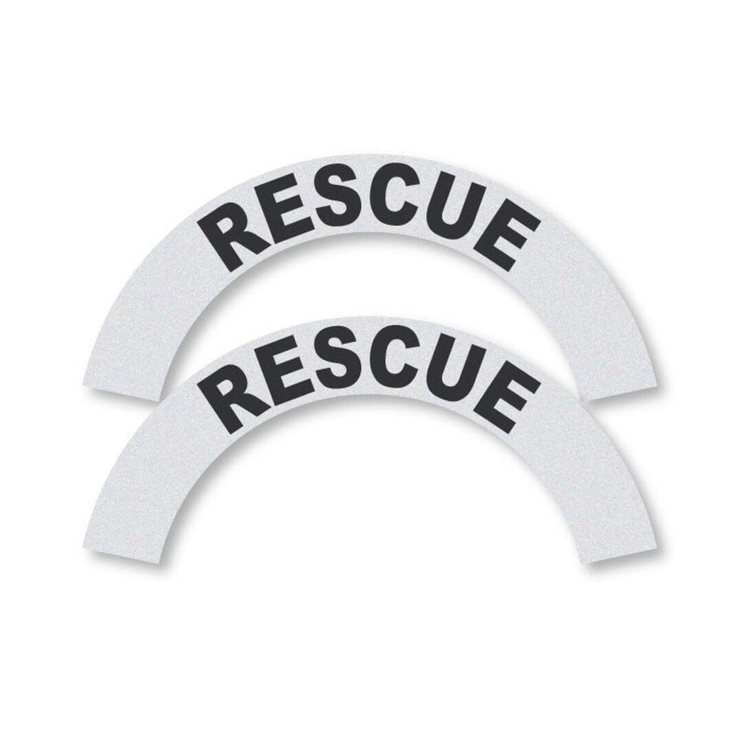 3M Reflective Fire & EMS Helmet Crescent-rocker - Rescue - Etsy