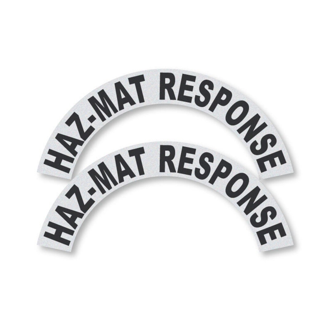 3M Reflective Fire & EMS Helmet Crescent-rocker - HAZ-MAT Response - Etsy
