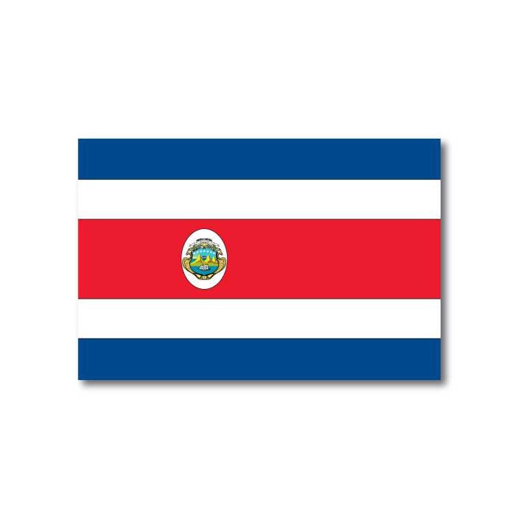 Reflective Costa Rica Flag Decal - Etsy