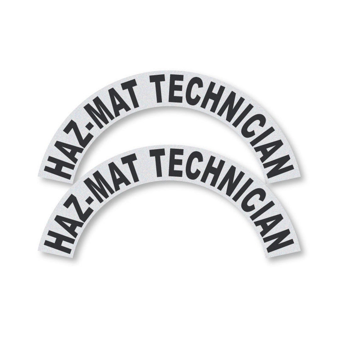 3M Reflective Fire & EMS Helmet Crescent-rocker - Haz-mat Technician - Etsy