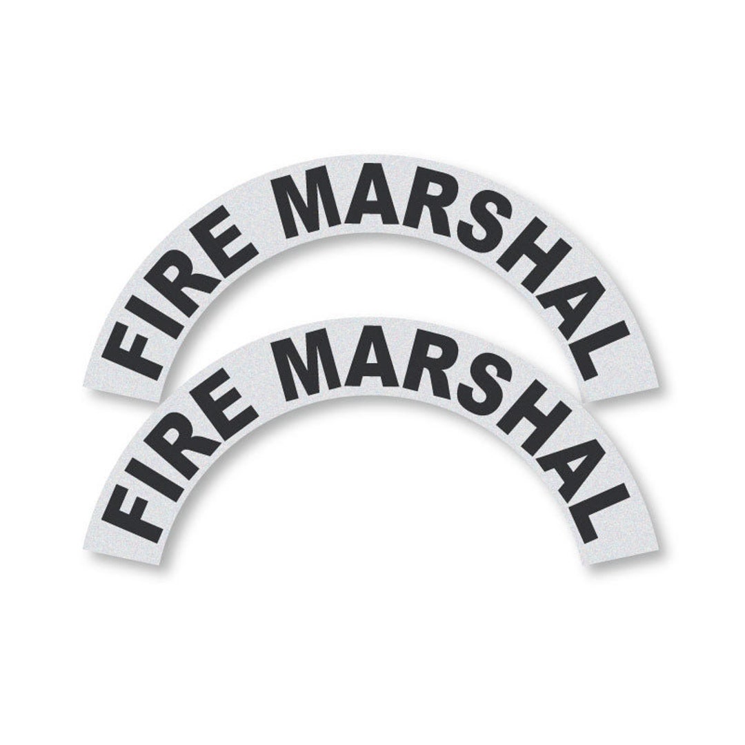 3M Reflective Fire & EMS Helmet Crescent-rocker - Fire Marshal - Etsy