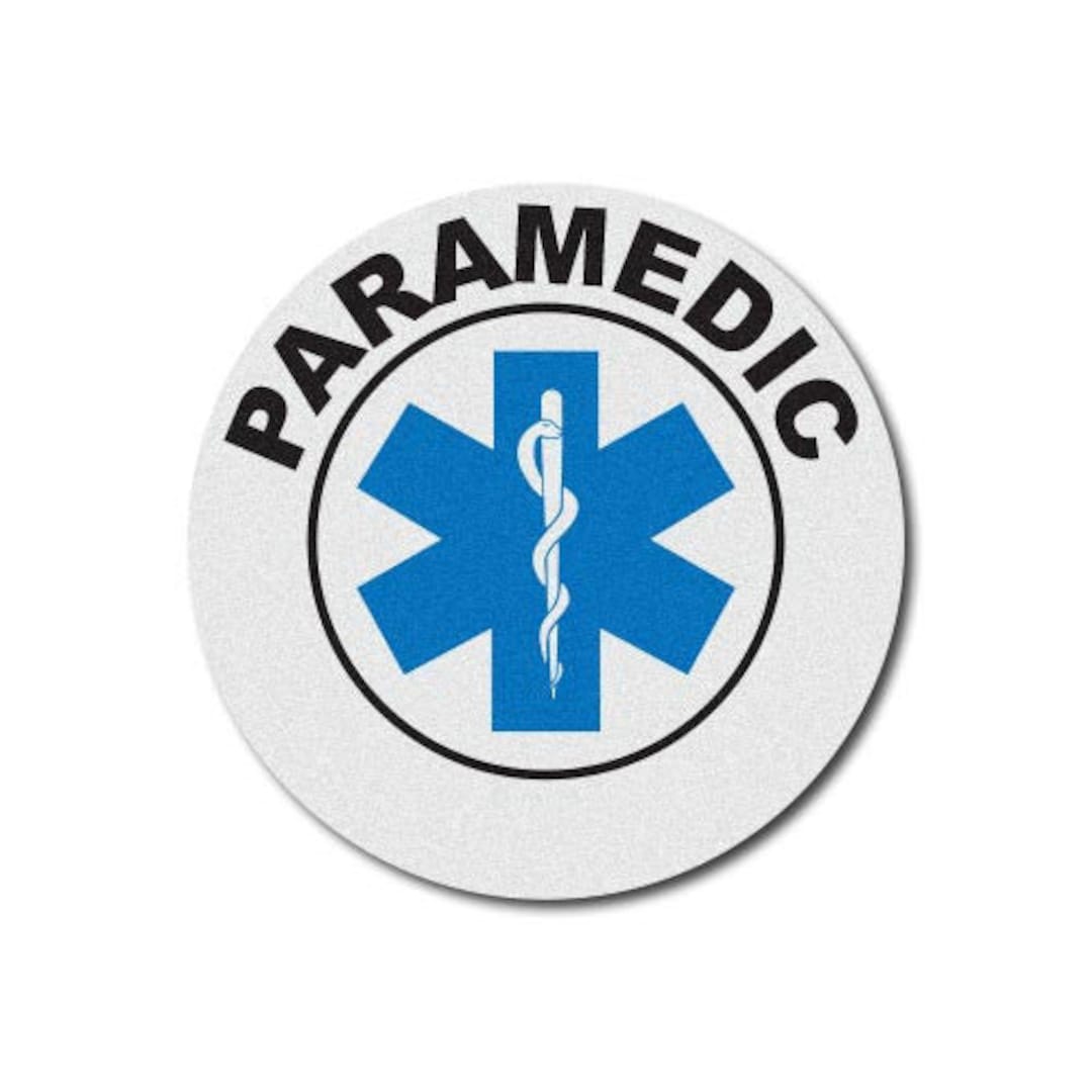 3M Scotchlite Reflective Round Helmet Front Decal - Paramedic - Etsy
