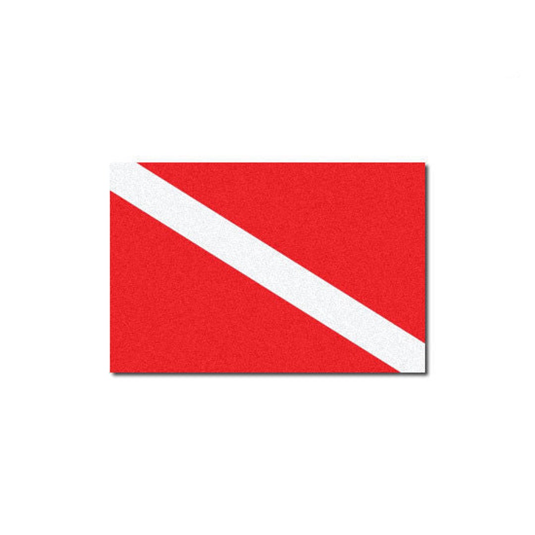 Reflective Dive Flag Decal - Etsy