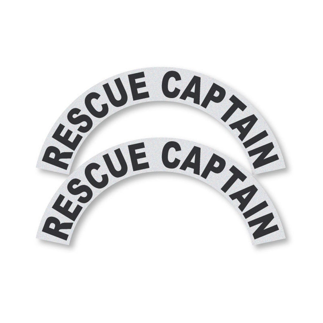3M Reflective Fire & EMS Helmet Crescent-rocker - Rescue Captain - Etsy