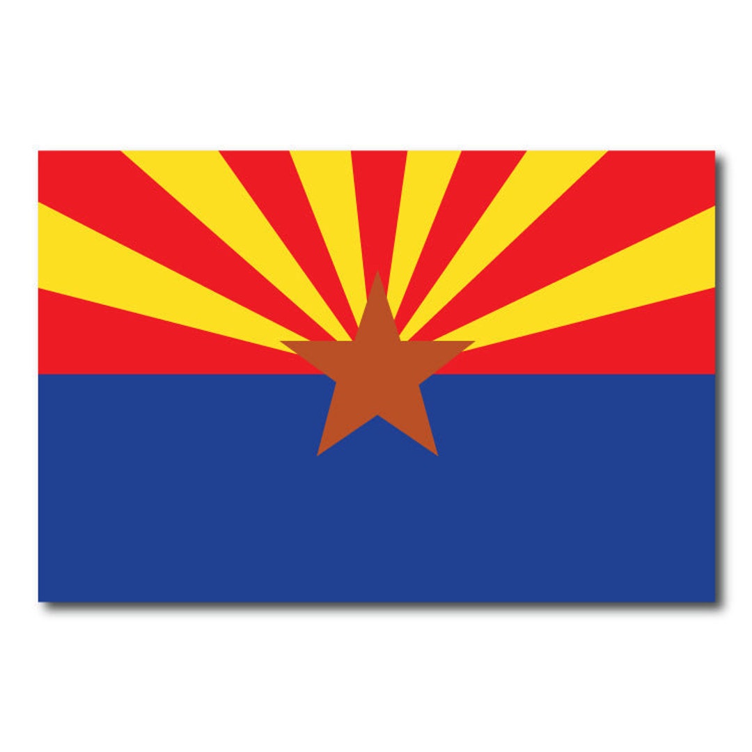 Reflective Arizona State Flag Decal - Etsy