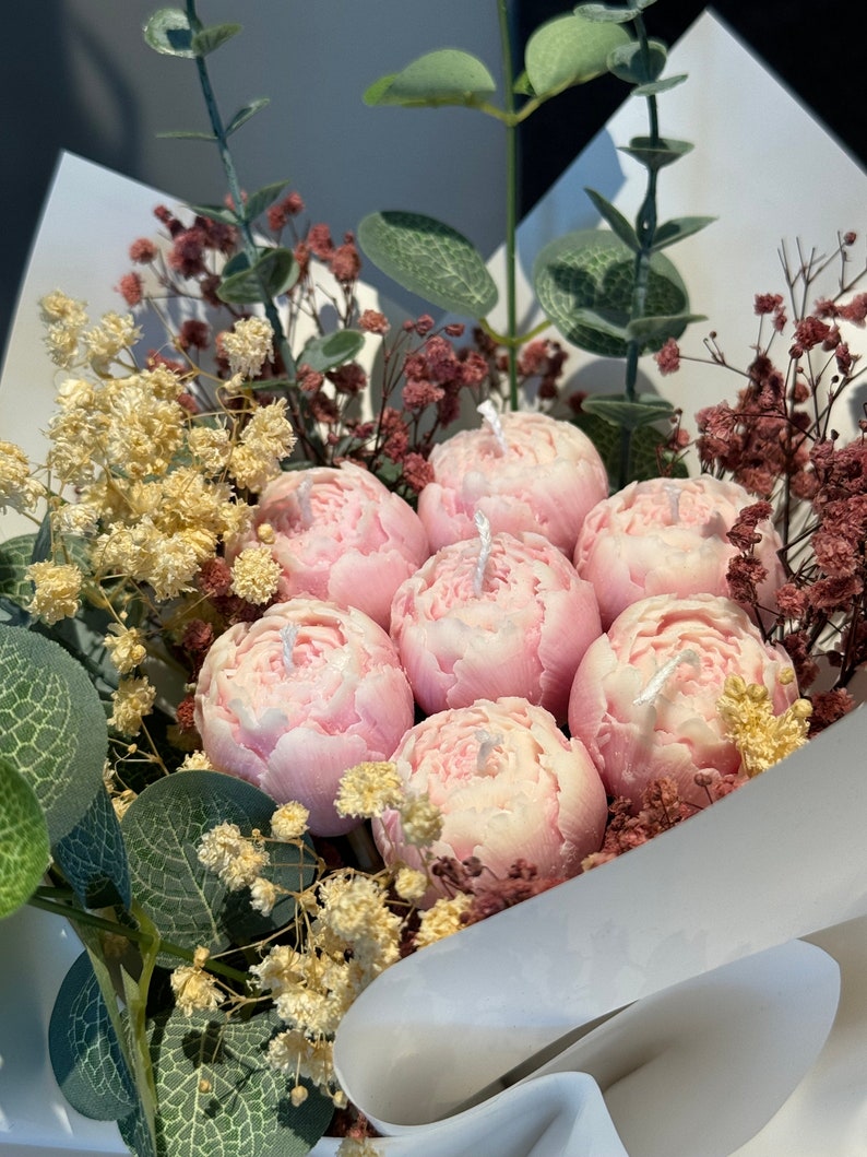 Candle Flower Bouquet| Flower Bouquet | Handmade Candles| Soywax ...