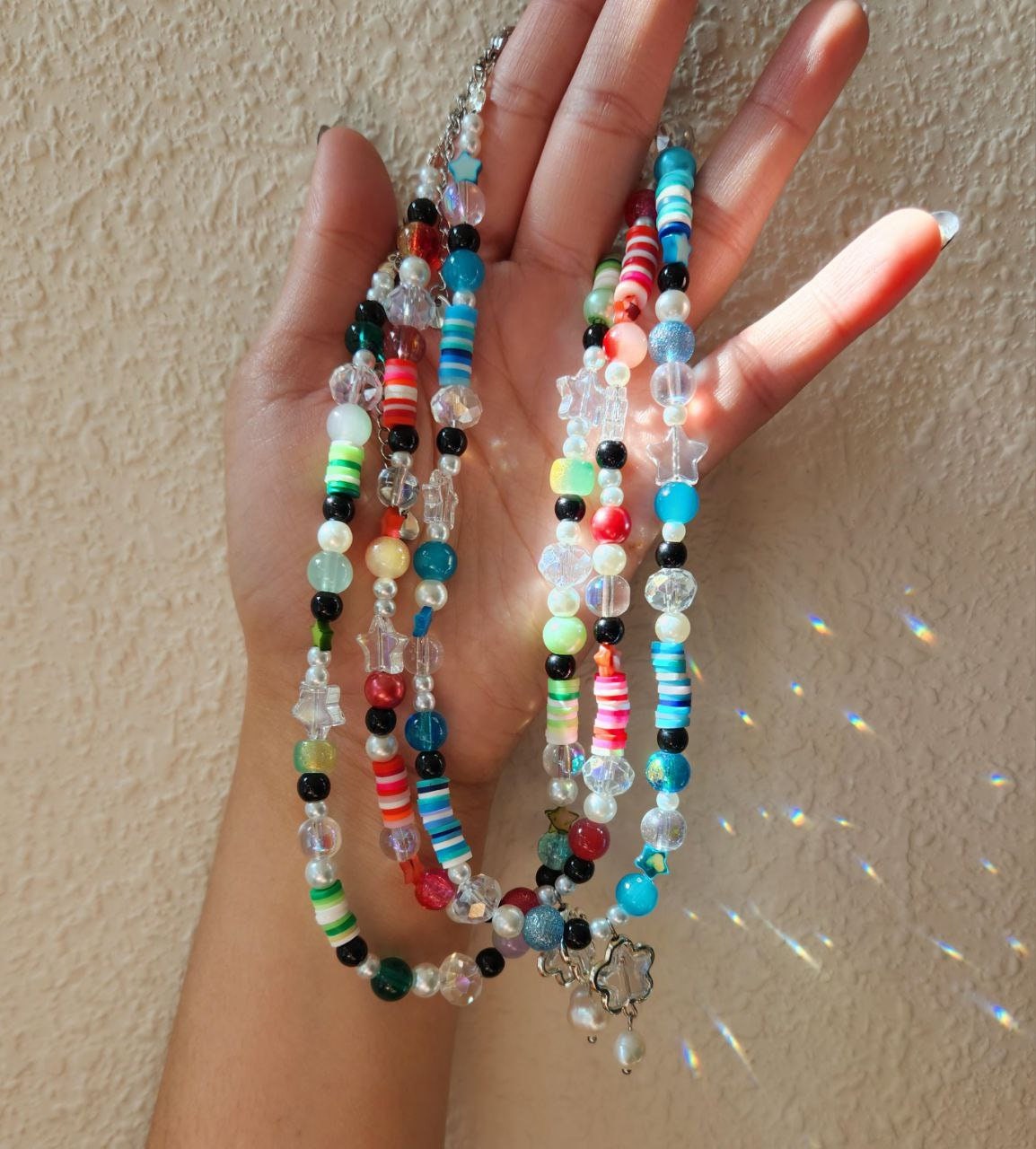 Powerpuff Girls Necklace Friendship Necklace Beaded Necklace - Etsy