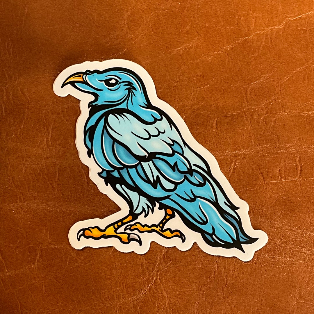 Blue Raven Logo Sticker - Etsy