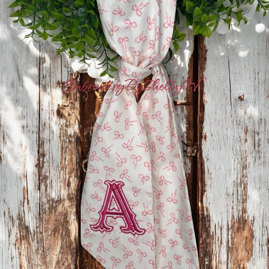 PINK WREATH SASH, Light Pink Bow Fabric, Pink on Pink, Pink Bows ...