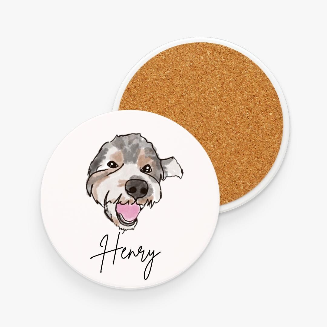 Custom Pet Coasters – Personalized Dog or Cat Gift - Etsy