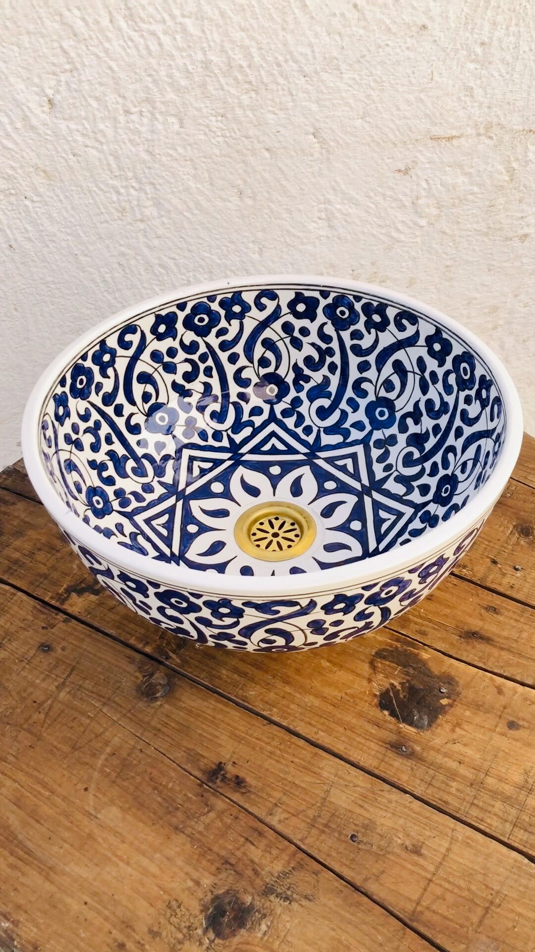 Handcrafted Ceramic Bathroom Sink - Ceramic Vessel Sink - Solid Ceramic ...