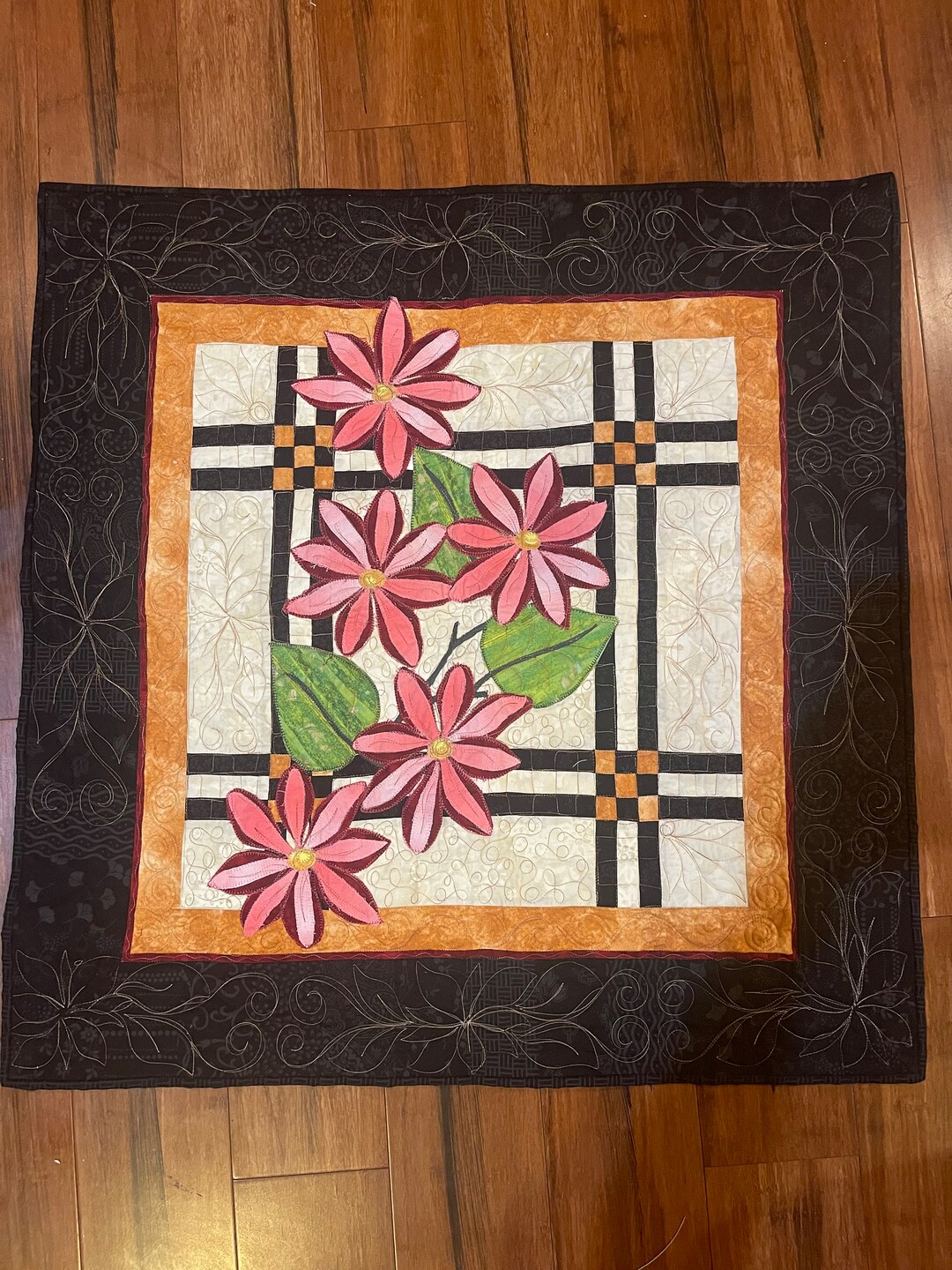 Flower Quilt Wall Hanging - Etsy
