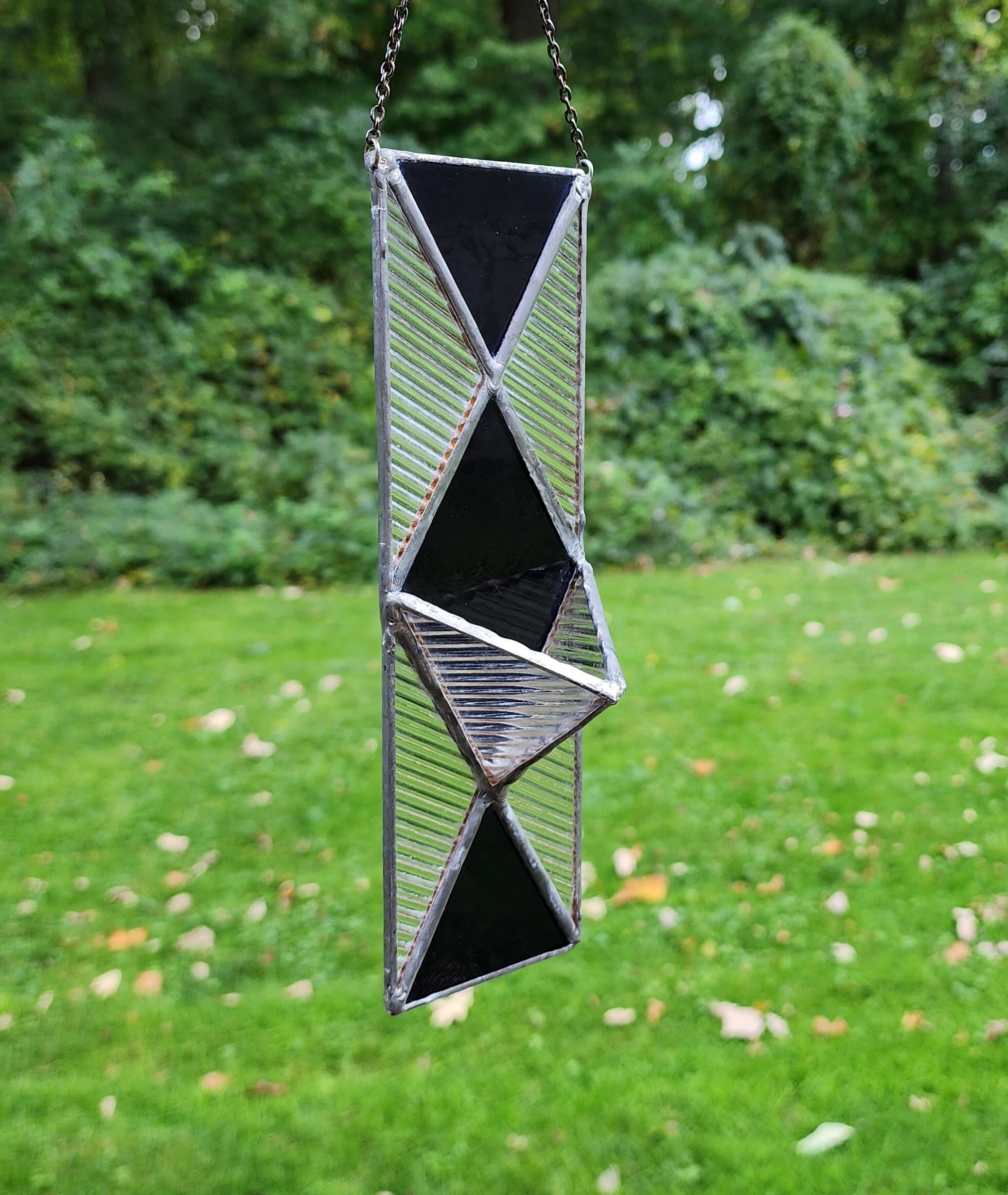 Stained Glass Air Plant Holder, Window Decor, Sun Catcher, Plant Lover ...