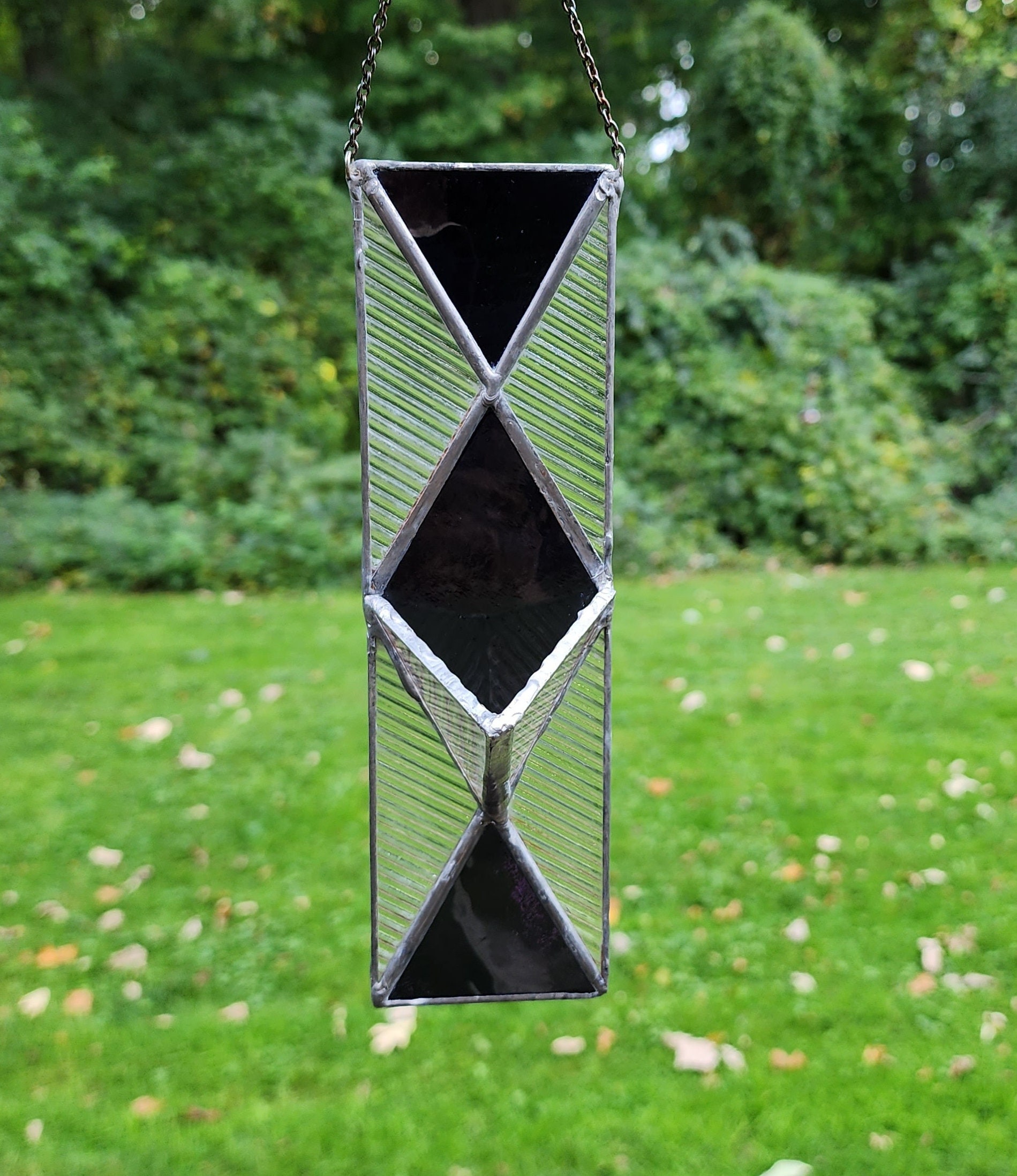 Stained Glass Air Plant Holder, Window Decor, Sun Catcher, Plant Lover ...