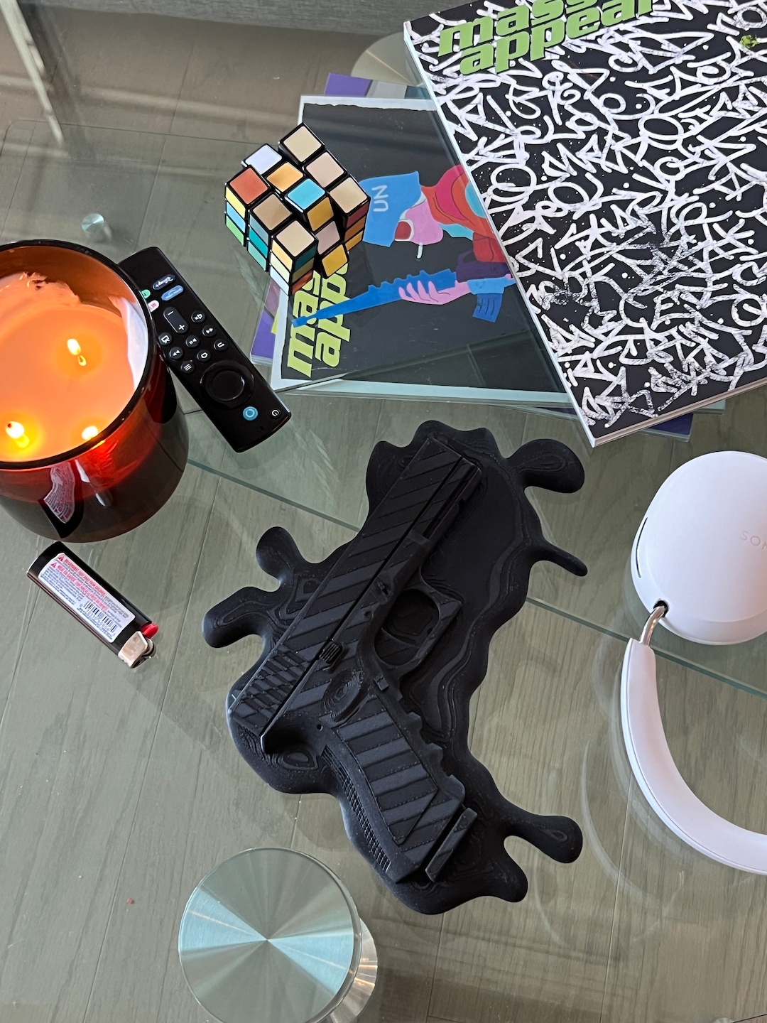 Melted Gun Desk Sculpture & Art Piece | Streetwear + Hype Home Decor ...