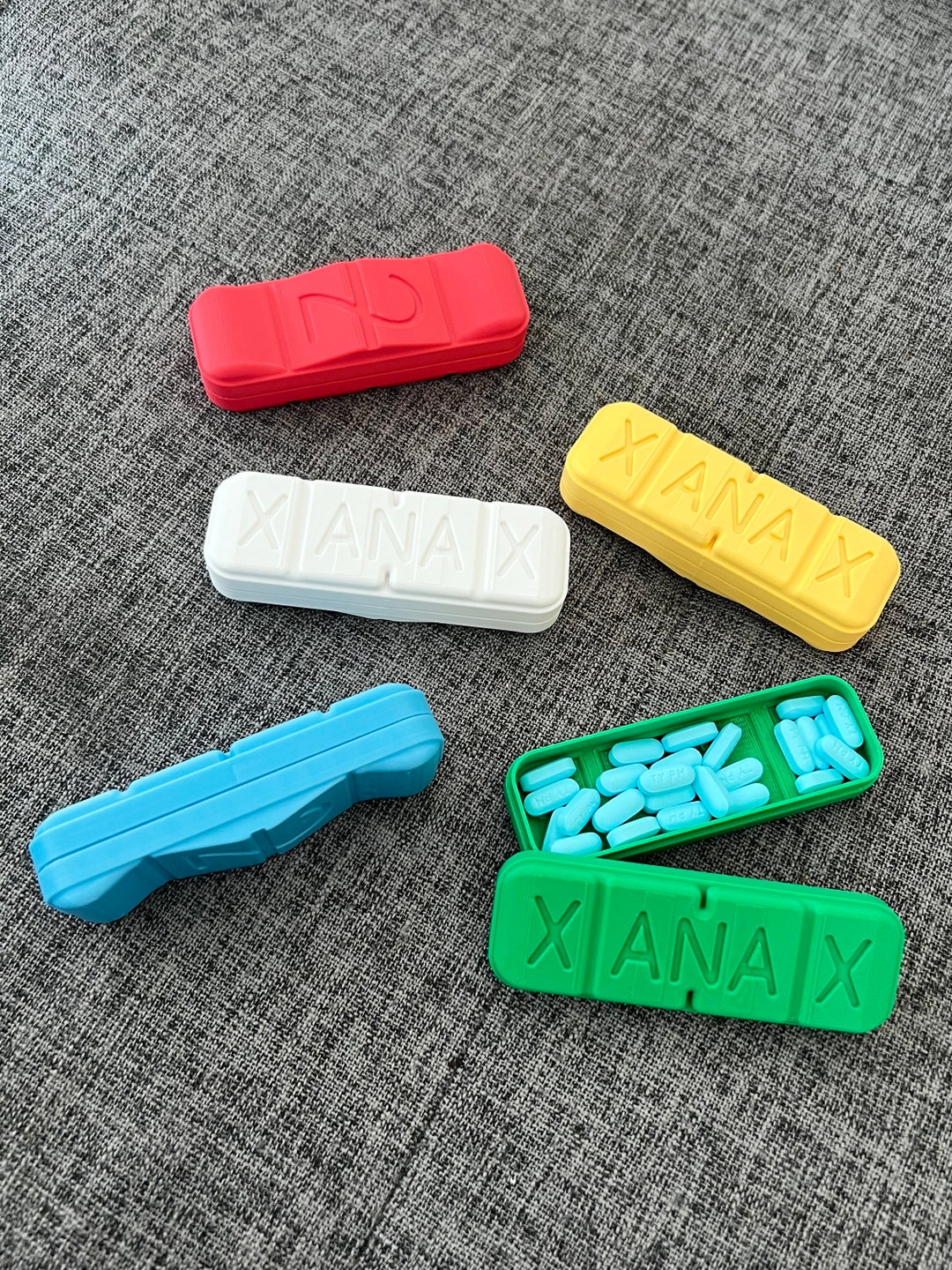 Pill Pod: Xanax Bar Shaped Storage Stash Box - Etsy