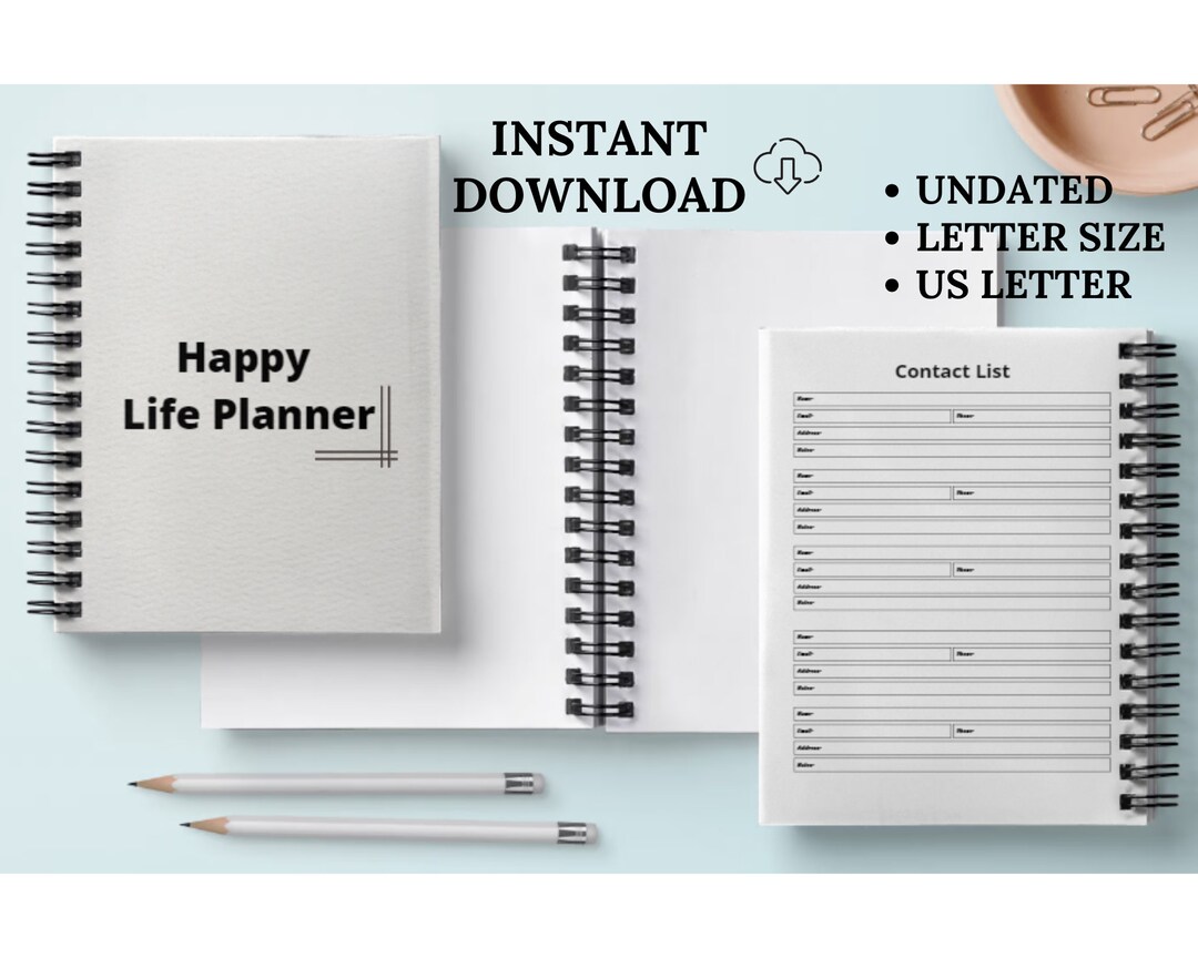 Life Planner, Goal Setting Planner | Undated Planner, Daily Planner ...