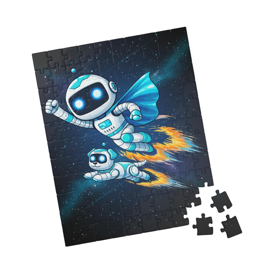 Astronaut Robot Dog Space-themed Puzzle Cozy Family Gift Stress Relief ...