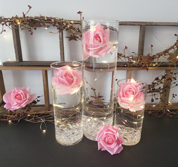 Rose Centerpieces With Lights