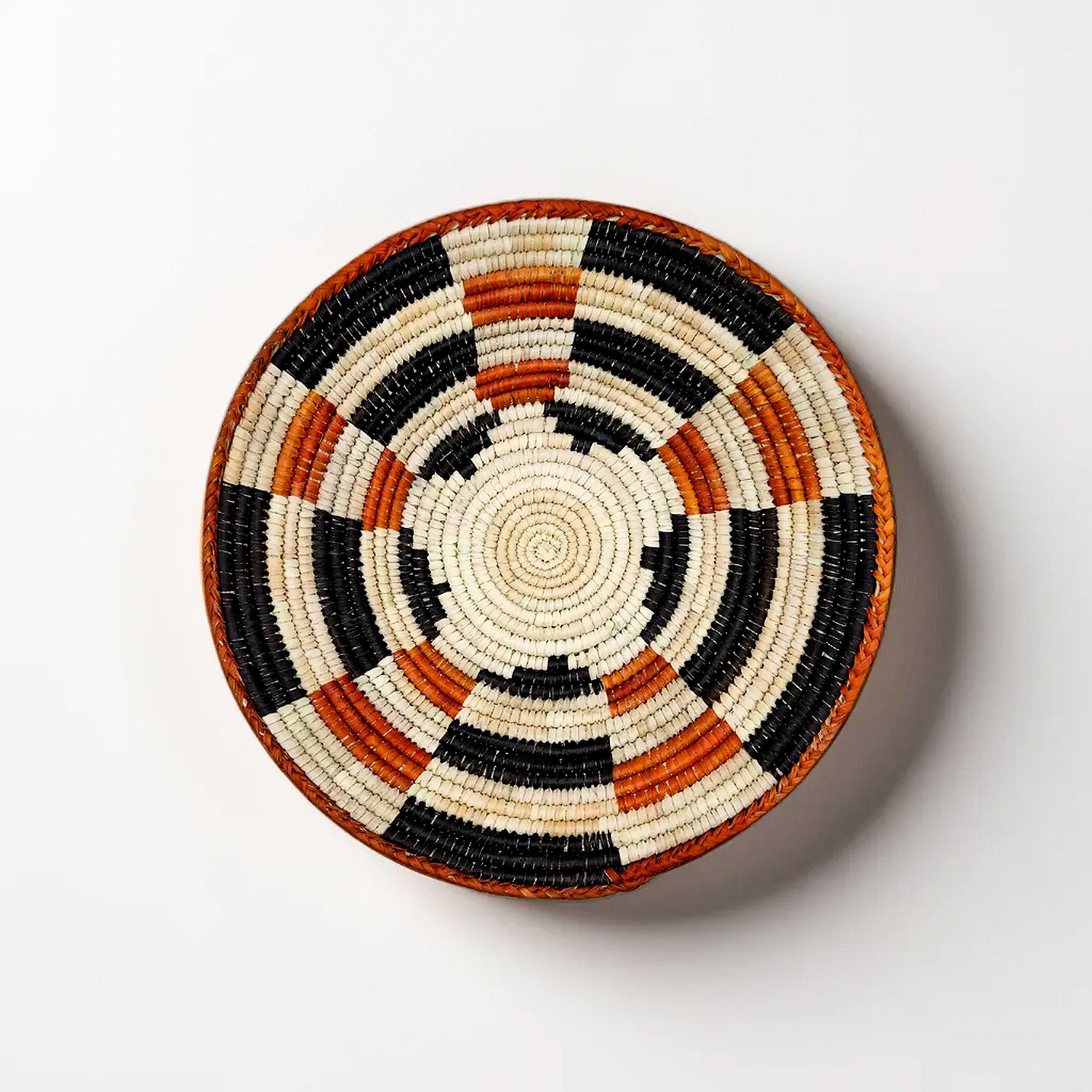 Levels Handwoven Wall Basket Set of 3, Date Palm Leaves Baskets, Wall ...