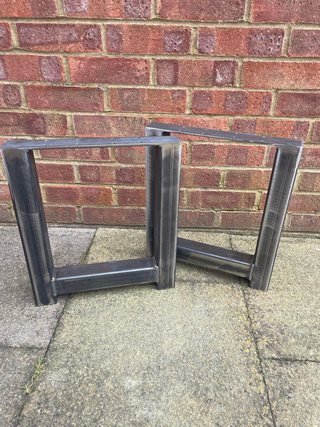 Heavy Duty Bench Legs Industrial Hand Made to Order Solid Fully Welded ...