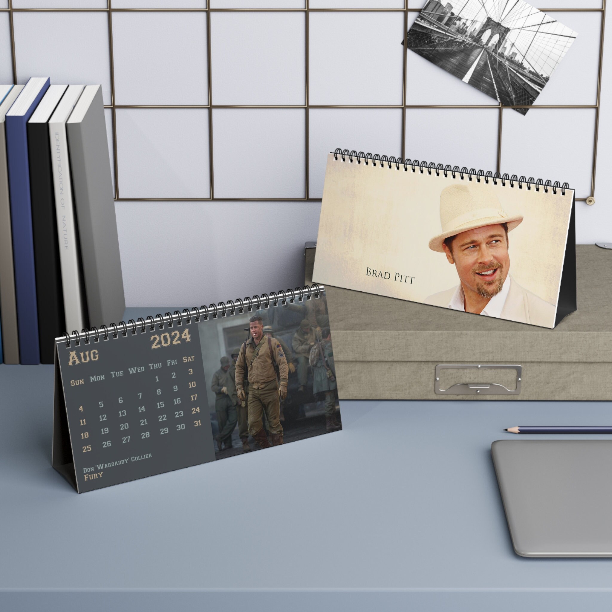 2024 Brad Pitt Desk Calendar | 2024 Desk Calendar | Brad Pitt | 2024 ... 2024 Brad Pitt Desk Calendar | 2024 Desk Calendar | Brad Pitt | 2024 ...