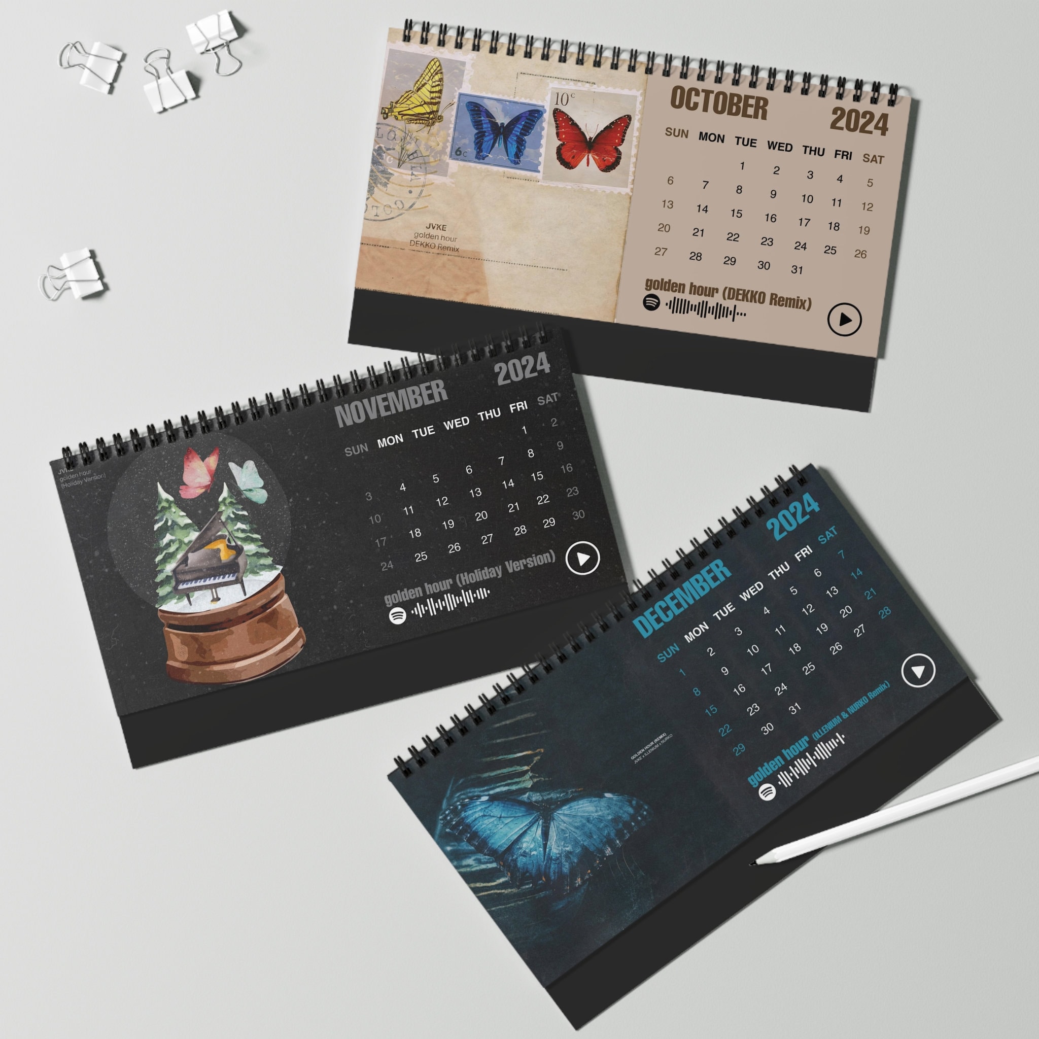 2024 JVKE Albums Desk Calendar | 2024 Desk Calendar sold by Studio ...