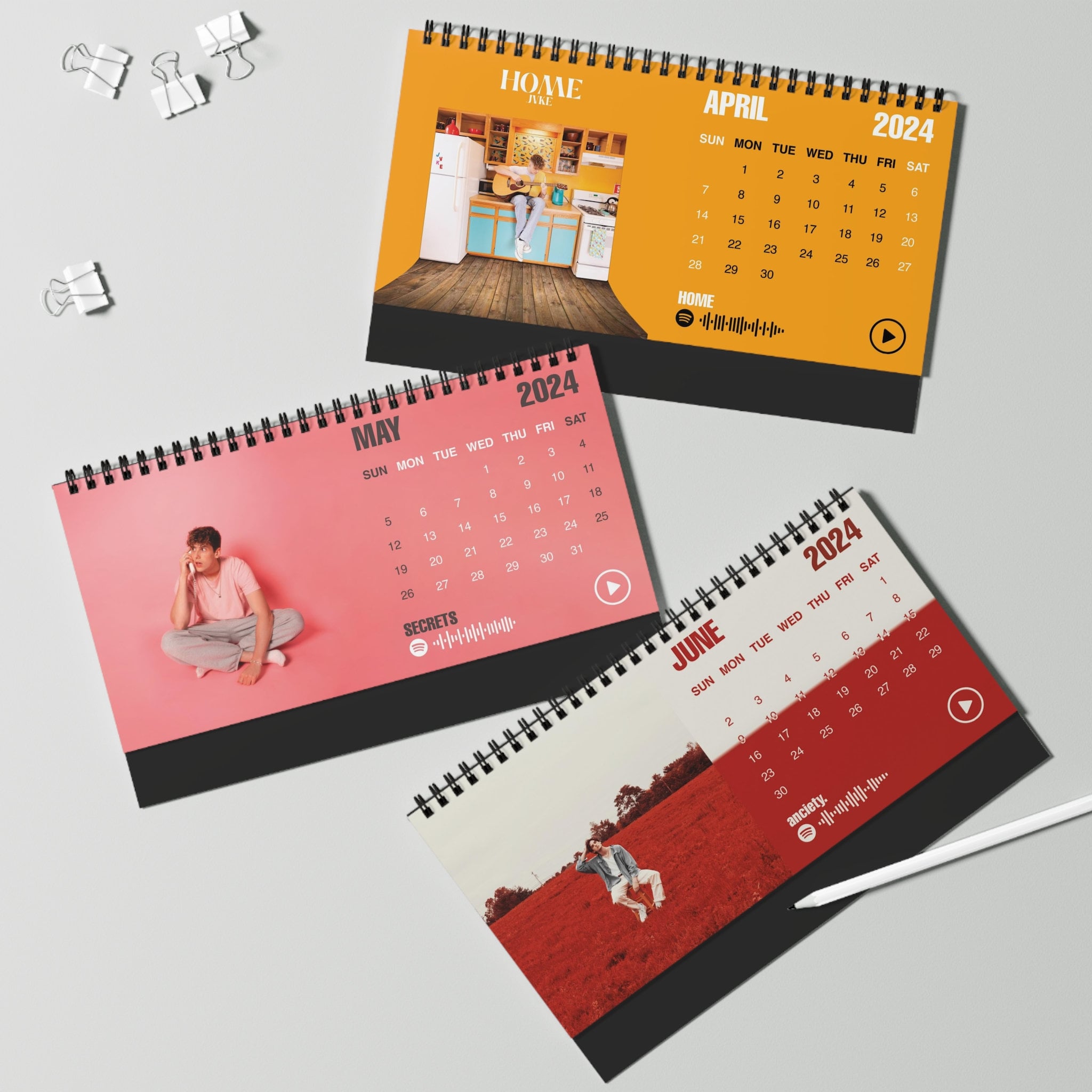 2024 JVKE Albums Desk Calendar | 2024 Desk Calendar sold by Studio ...