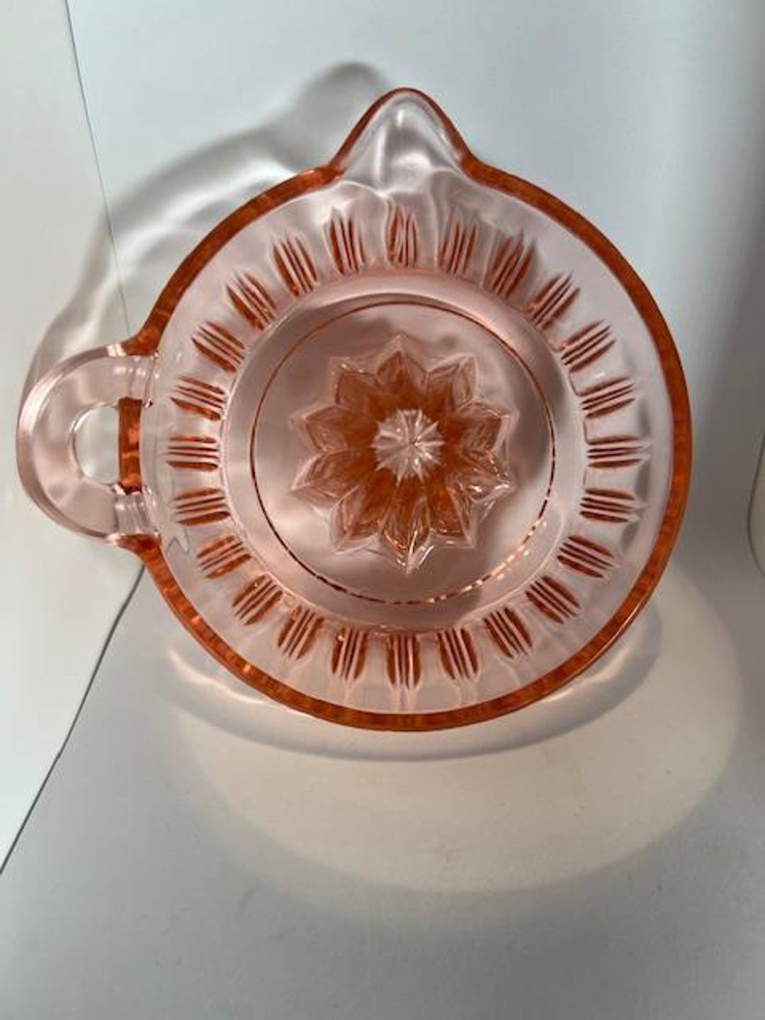 Antique Pink Depression FRY Glass Reamer Juicer - Etsy
