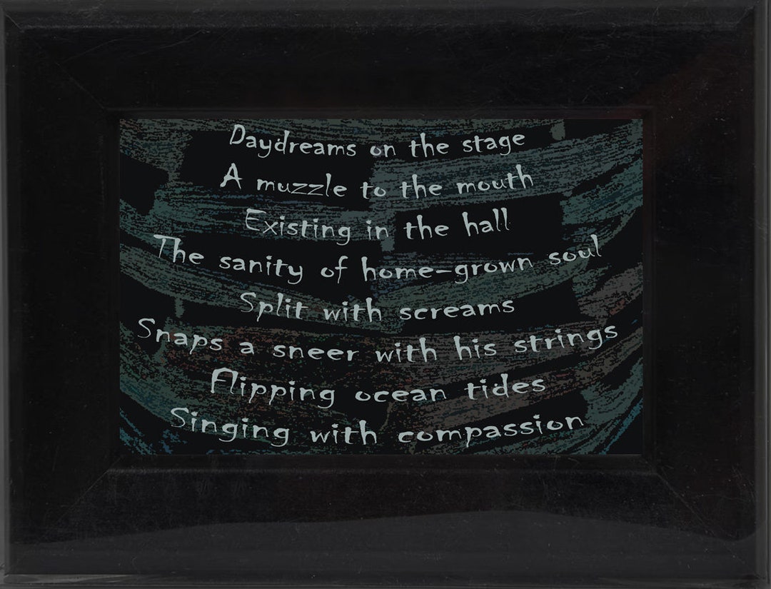 Original Framed Poetry Art & Homedecor Gift Collections-psychadelic ...