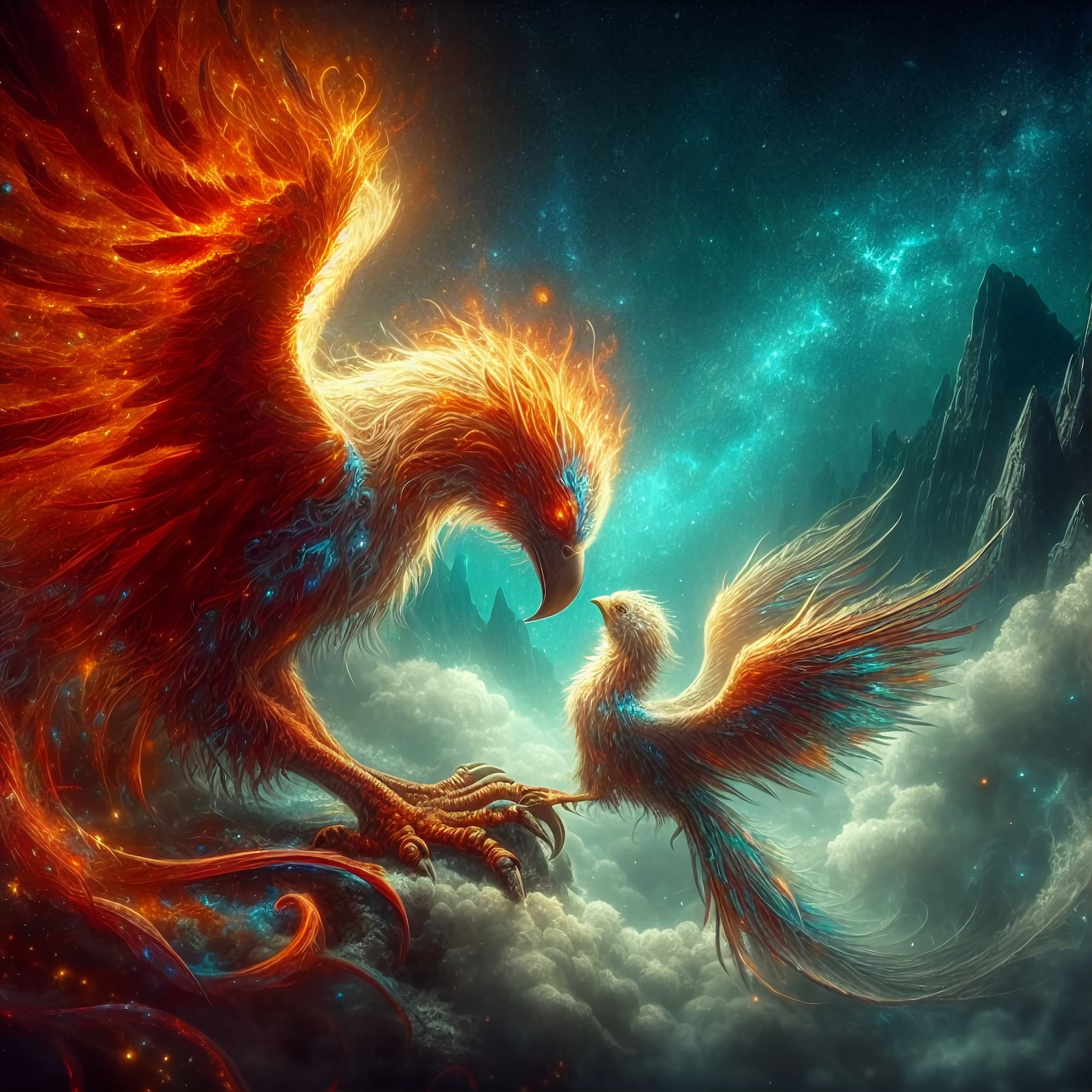 A.I. Mother Phoenix and Child - Etsy