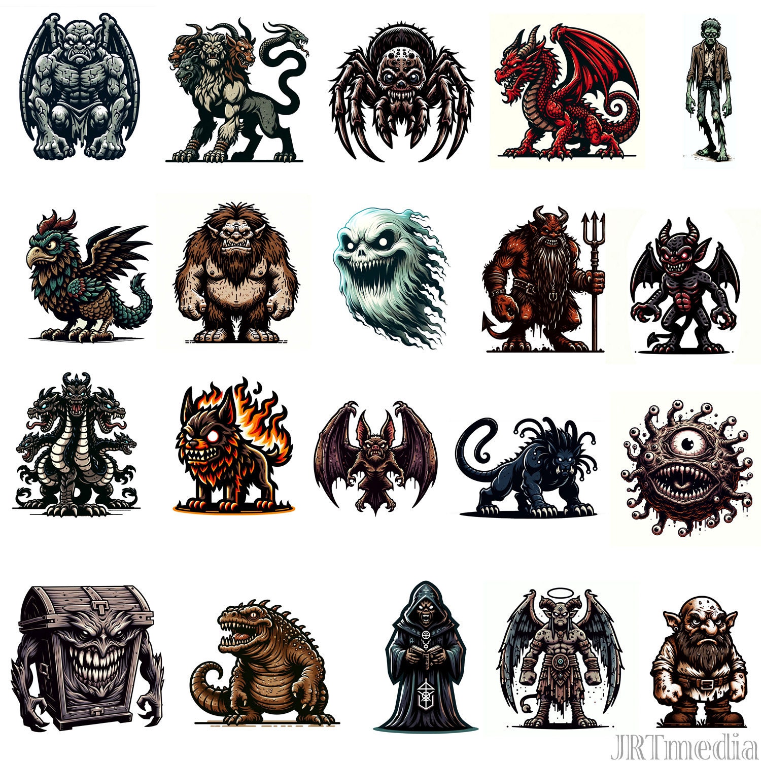 A.I. Little Monster Icons - Etsy