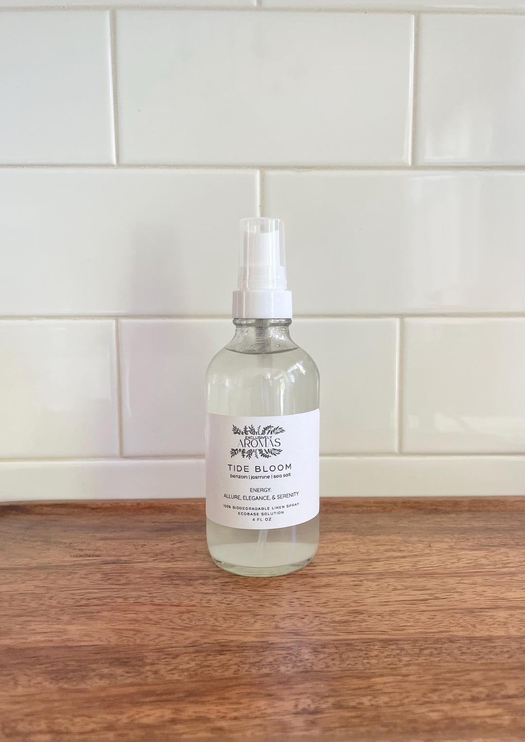 TIDE BLOOM: 4fl Oz Linen Spray | Benzoin, Jasmine, Sea Salt - Etsy