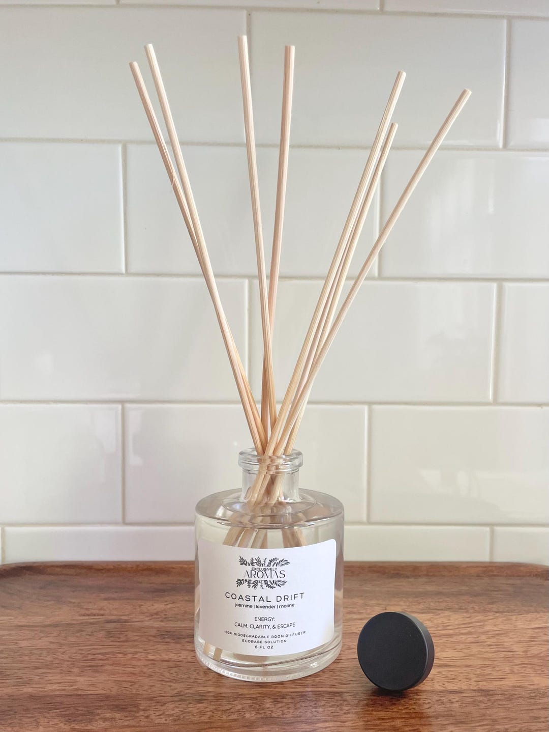 COASTAL DRIFT: 6fl Oz Reed Diffuser | Jasmine, Lavender, Marine - Etsy
