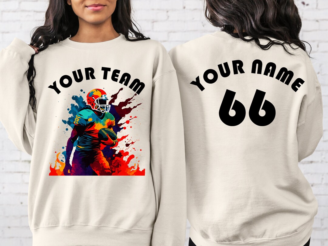 Customized Football Shirt, Your Name Football Shirt, Game Day Shirt ...