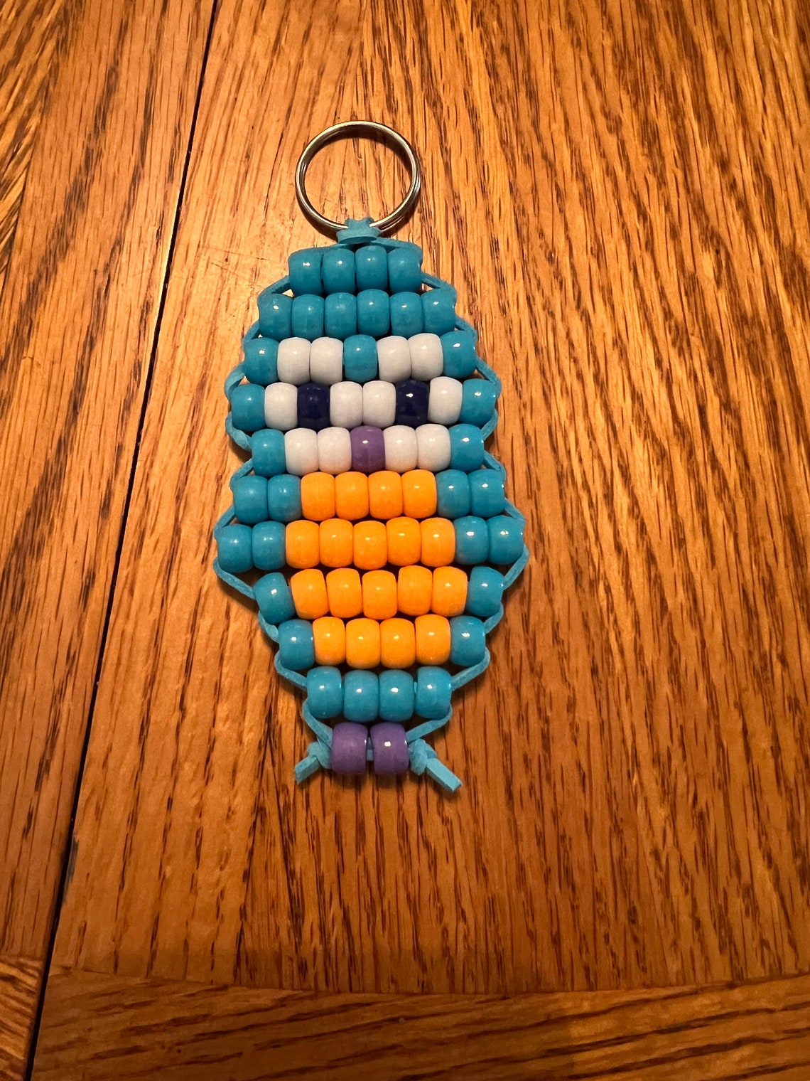 Pony Bead Owl Keychain - Etsy