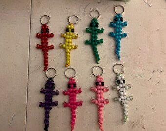 Lizard Bead Buddy Pony Bead Keychain Kit - Etsy