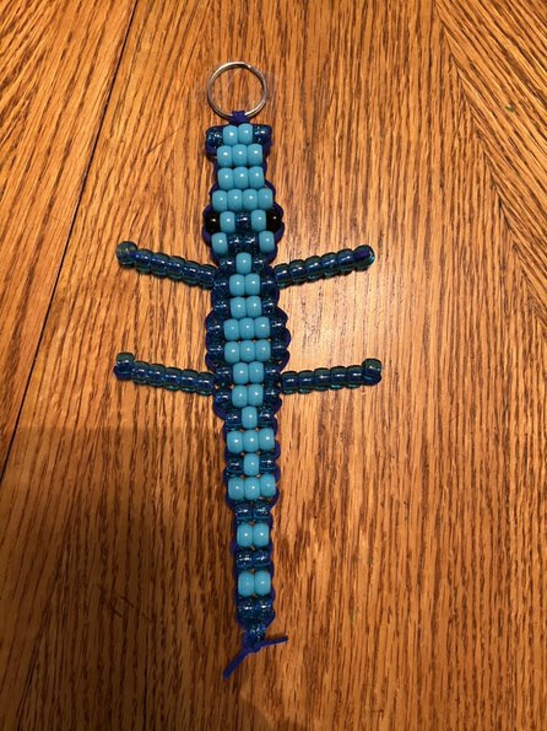 Pony Bead Alligator Keychain - Etsy