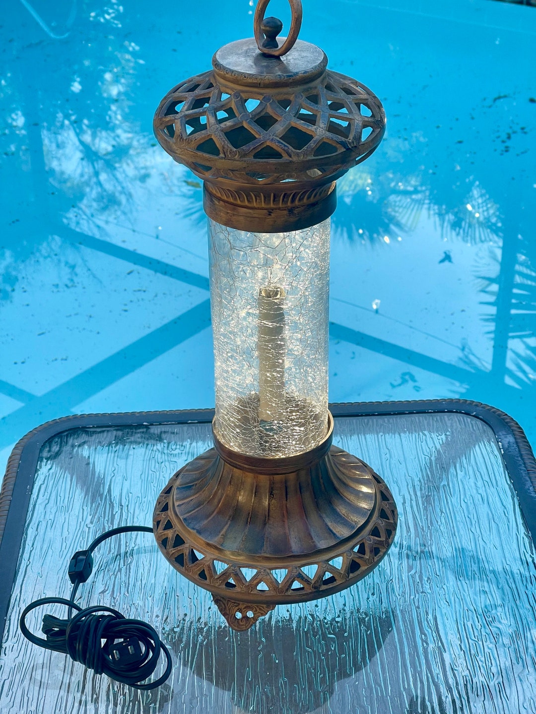 Interlude Home Inc Vintage 80’s Mid Century Modern Cast Iron Cracked ...