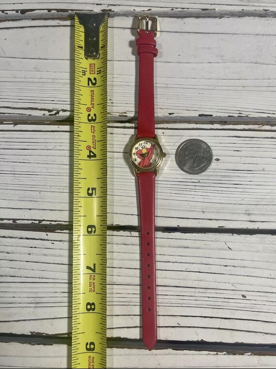 NEW BATTERY Vintage 90's Elmo Sesame Street Watch Jim… - Gem