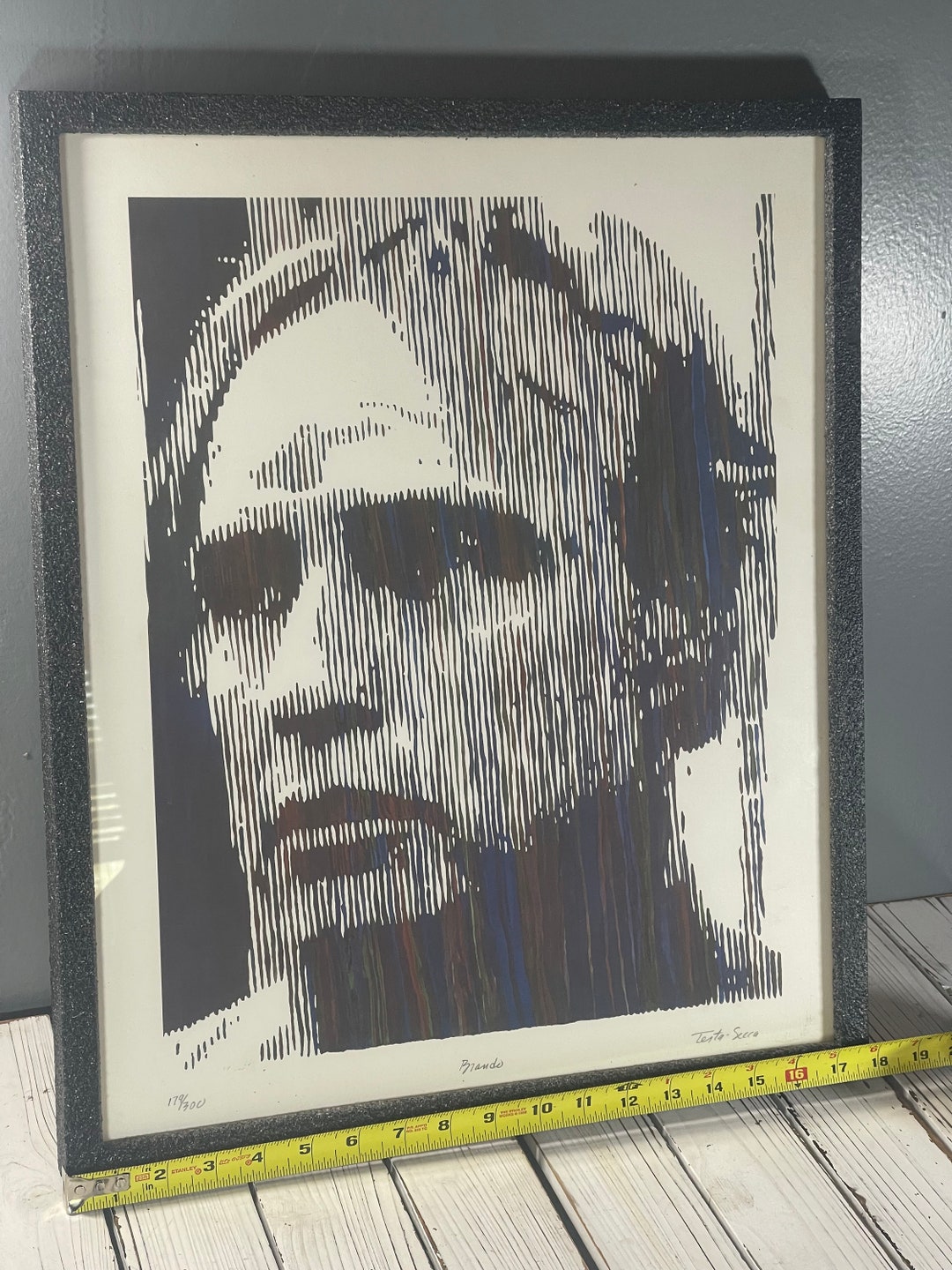 Joe Testa Secca 179/300 Limited Edition Art Print Marlon Brando Framed ...
