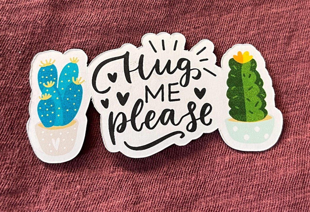 Hug Me Please Cactus Magnet – Cute & Funny Succulent Fridge Decor - Etsy