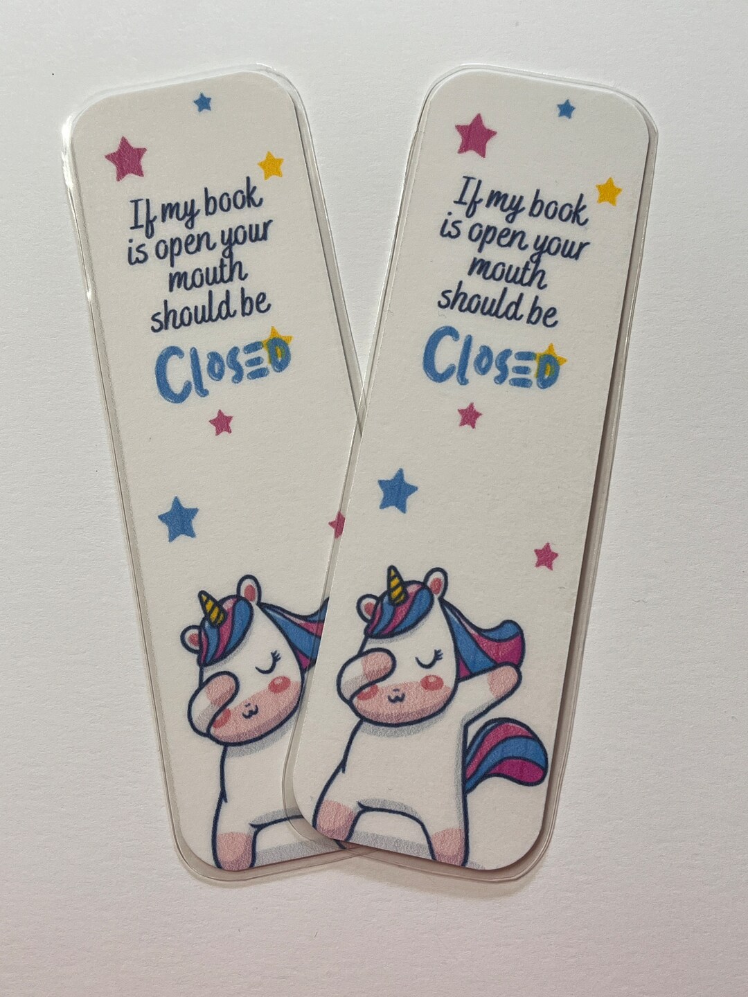 Sassy Unicorn Bookmark Keep It Quiet, I'm Reading - Etsy