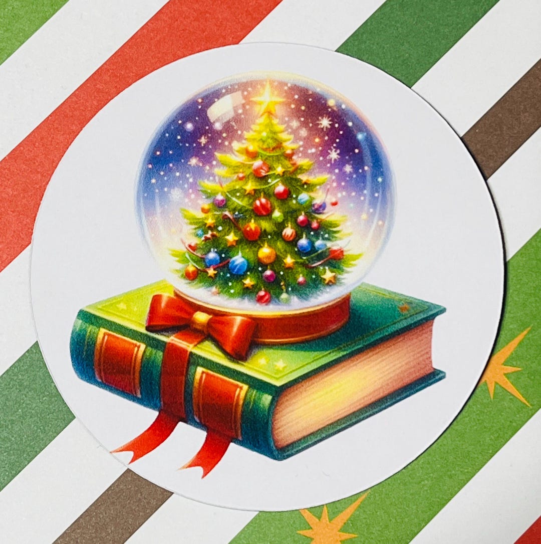 Christmas Magic Snow Globe Book Magnet - Perfect for Book Lovers! - Etsy