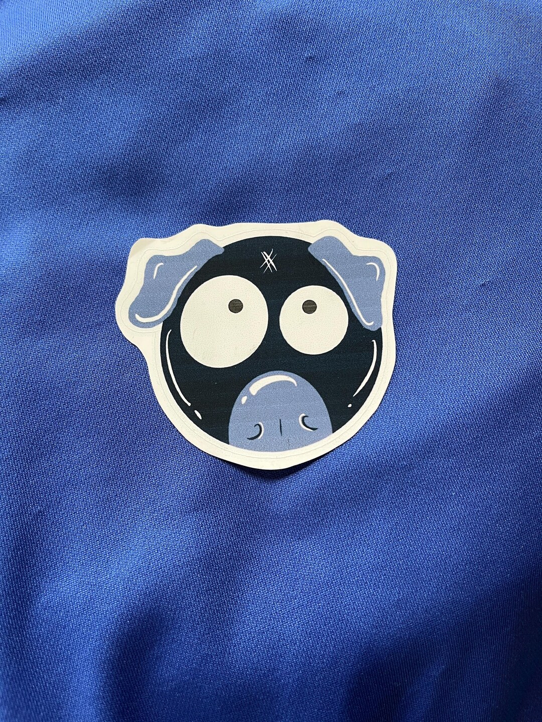 Goofy Dog Face Sticker – Cute and Funny Pup Decal for Laptops, Water ...