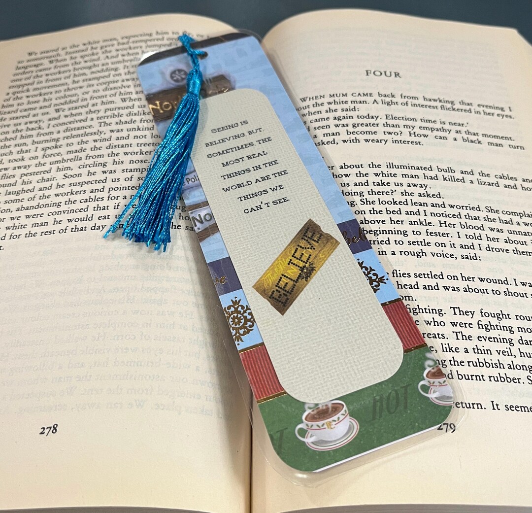 Believe Polar Express-inspired Tassel Bookmark – A Magical Touch for ...