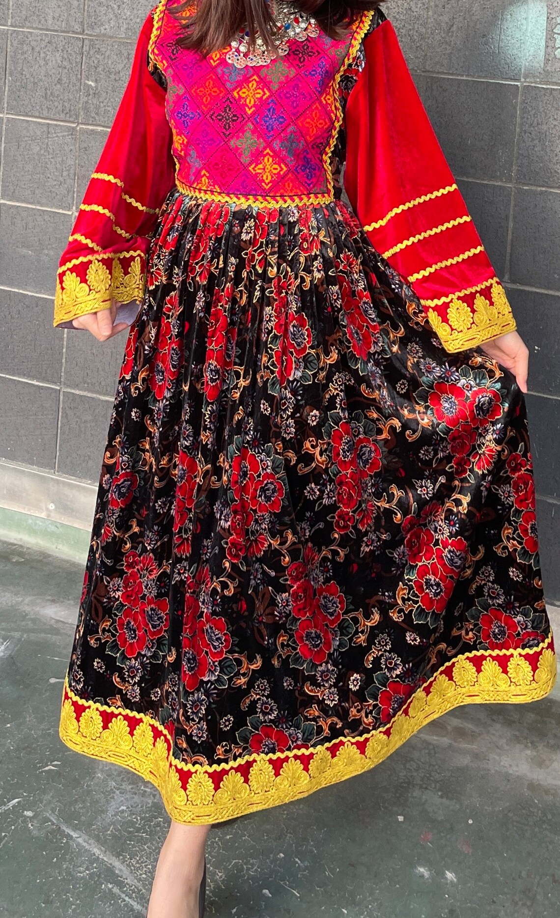 Afghan Tribal Kuchi Bakhmal Dress With Hand Knotted Yakhan - Etsy