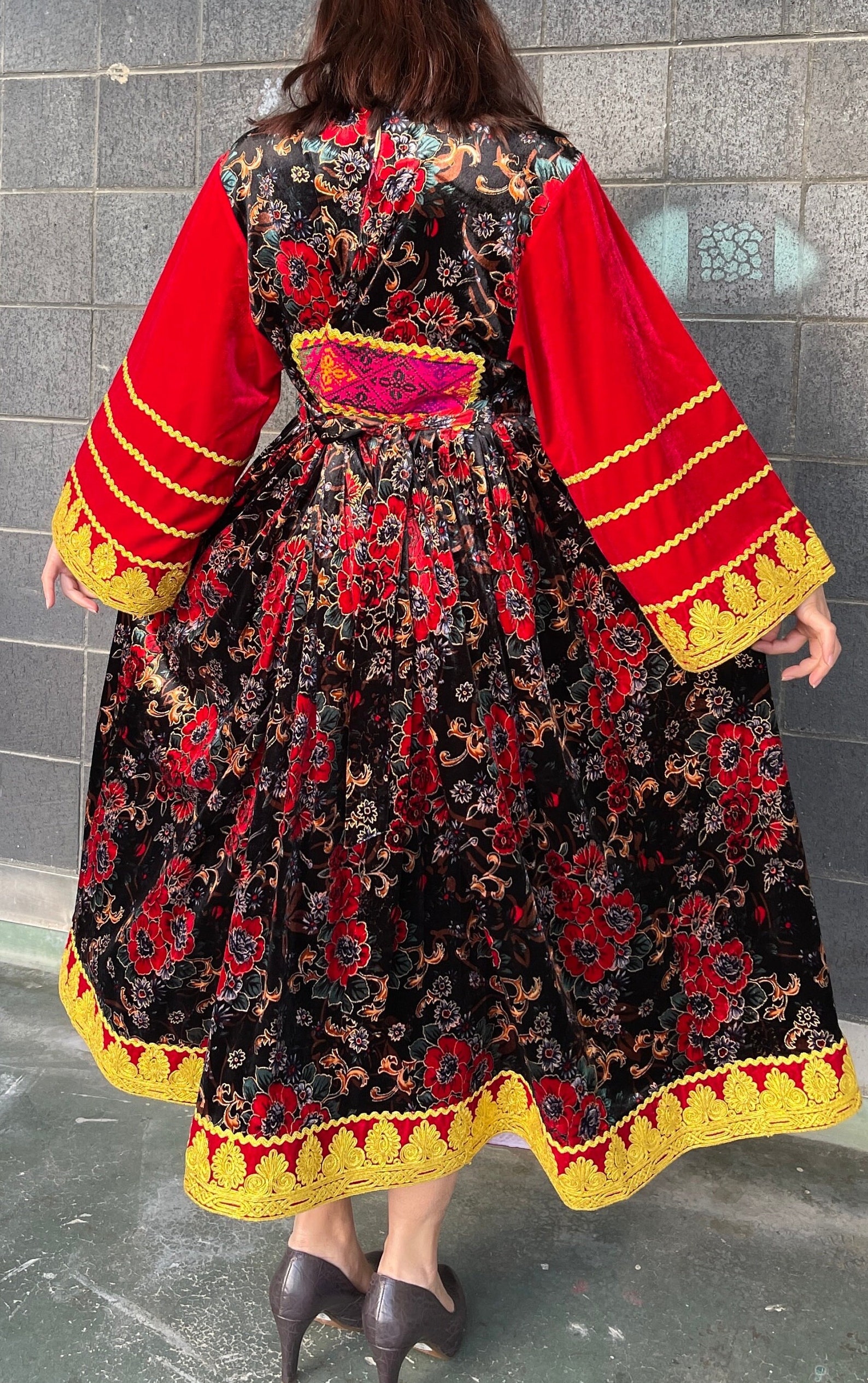 Afghan Tribal Kuchi Bakhmal Dress With Hand Knotted Yakhan - Etsy