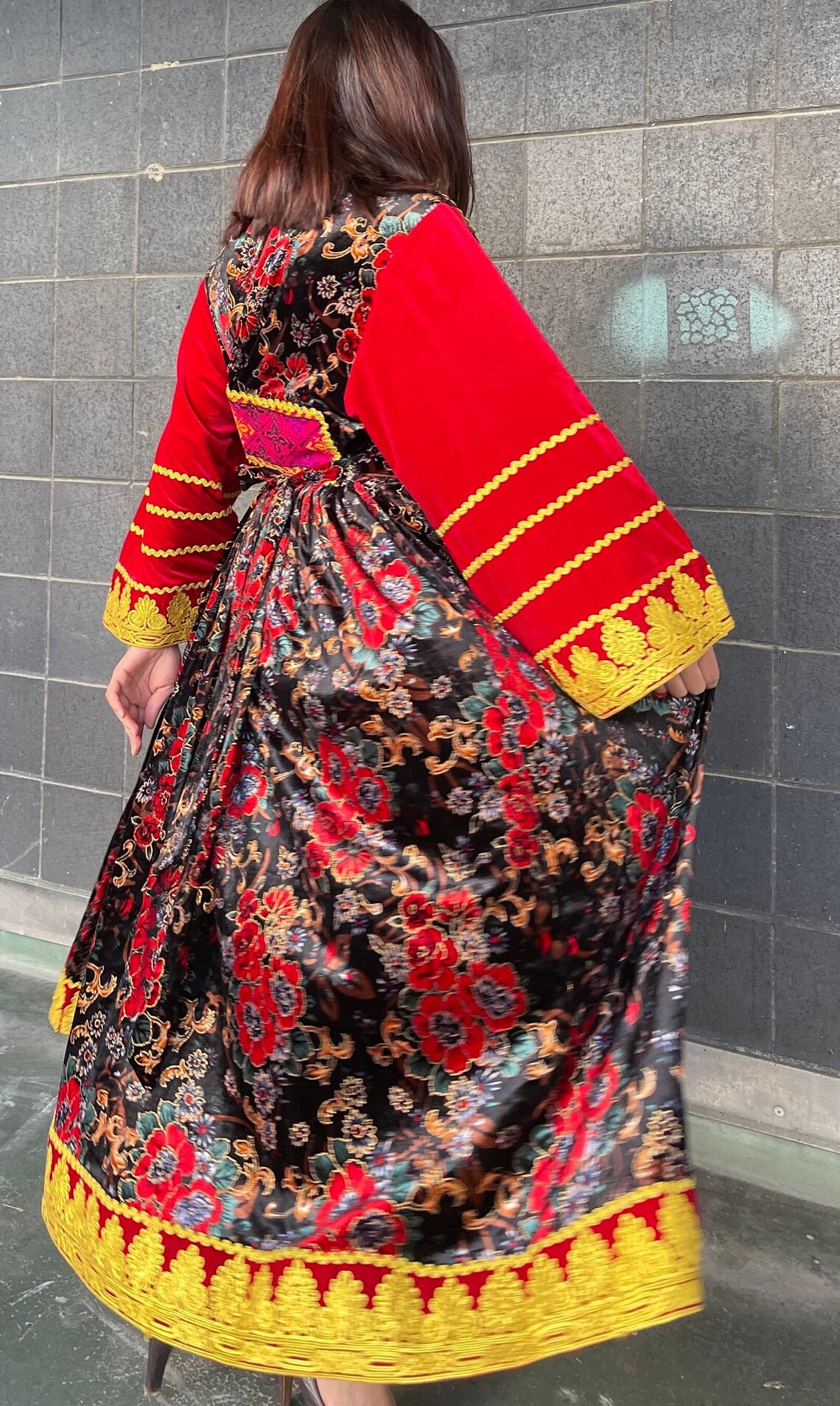 Afghan Tribal Kuchi Bakhmal Dress With Hand Knotted Yakhan - Etsy